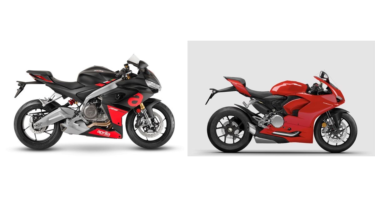 Motorrad Vergleich Aprilia RS 660 2024 vs. Ducati Panigale V2 2024