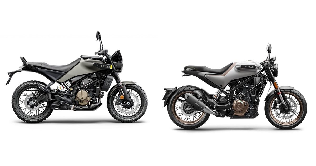 Motorrad Vergleich Husqvarna Svartpilen 401 2024 vs. Husqvarna Vitpilen ...