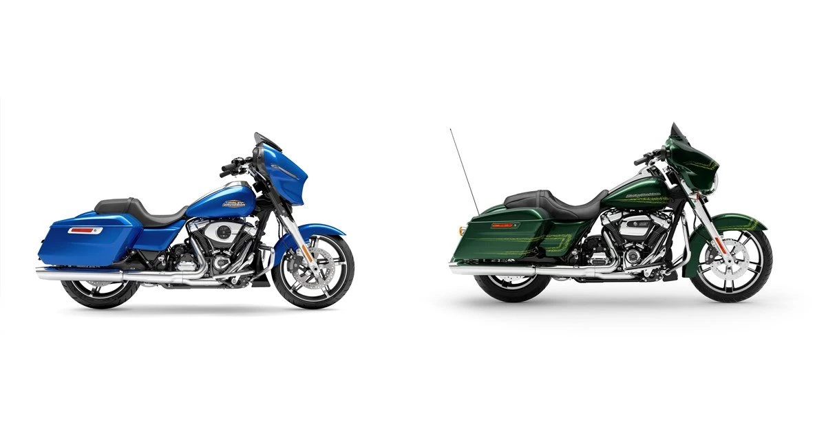 Motorrad Vergleich Harley-Davidson Street Glide FLHX 2024 vs. Harley ...