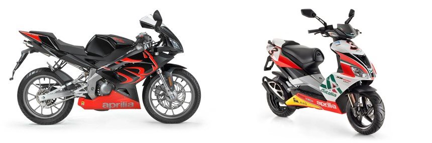 Aprilia RS 50 2009 vs Aprilia SR 50 Factory i.e. 2011