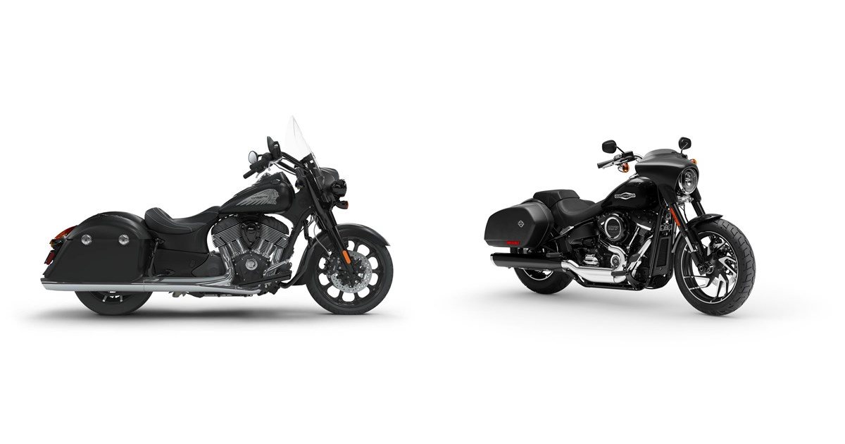 Motorrad Vergleich Indian Springfield Dark Horse 2019 vs. Harley ...