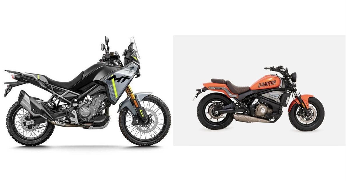Motorrad Vergleich CFMOTO 450MT 2024 vs. QJ Motor SRV 550 ST 2024