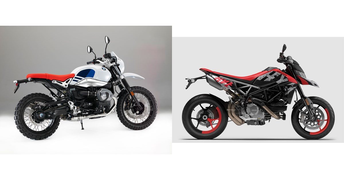 Motorrad Vergleich BMW R nineT Urban G/S 2017 vs. Ducati Hypermotard ...