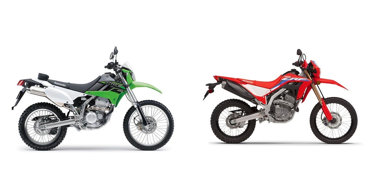 Kawasaki KLX 250 2017 vs Honda CRF300L 2024