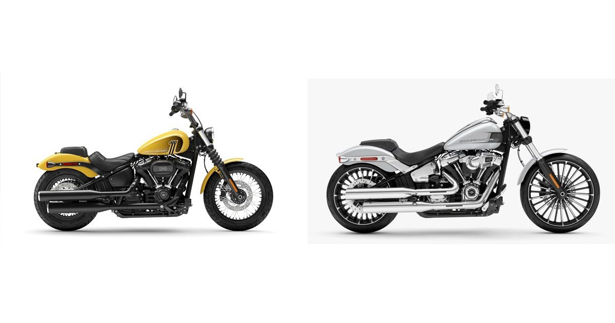 Motorrad Vergleich Harley-Davidson Softail Street Bob 114 FXBBS 2023 vs. Harley-Davidson Softail ...
