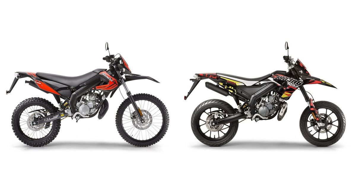 Motorrad Vergleich Derbi Senda DRD X-Treme 50 R 2015 vs. Derbi Senda ...