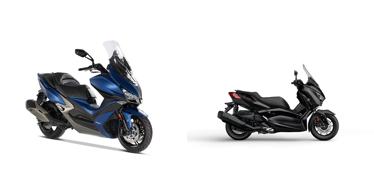 Motorrad Vergleich Kymco Xciting S 400i ABS 2021 vs. Yamaha XMAX 400 ...
