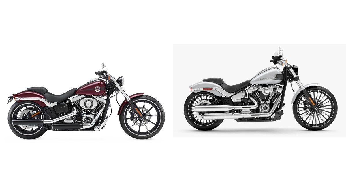 Motorrad Vergleich Harley-Davidson Softail Breakout FXSB 2015 vs ...