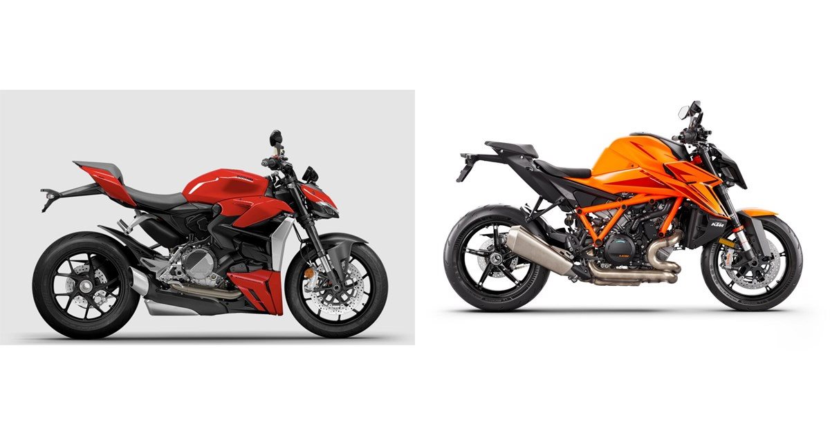 Ducati Streetfighter V2 2024 vs KTM 1390 Super Duke R 2024