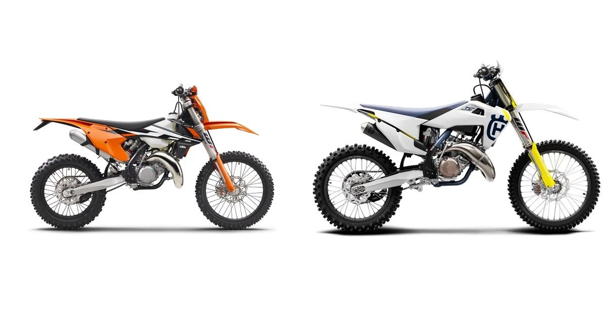 Motorrad Vergleich KTM 125 XC-W 2017 vs. Husqvarna TC 125 2019