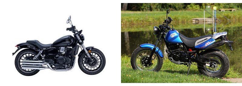 Benda Funrider 125i 2022 vs Hyosung Karion 125 2009