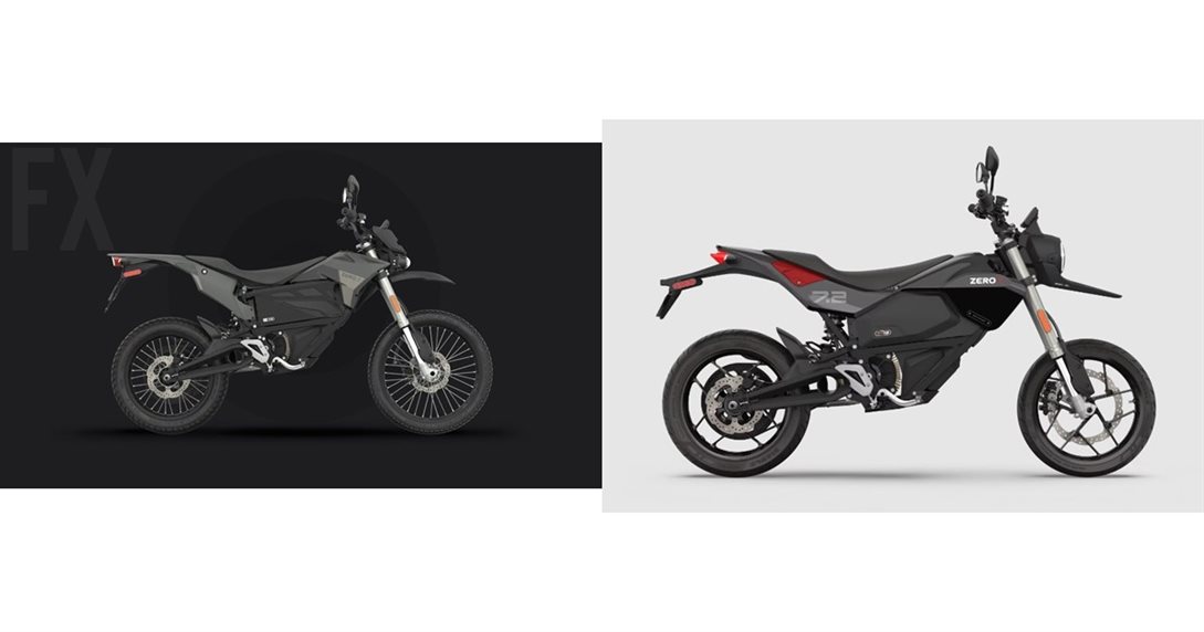 Motorrad Vergleich Zero FX 2024 vs. Zero FXE 2023