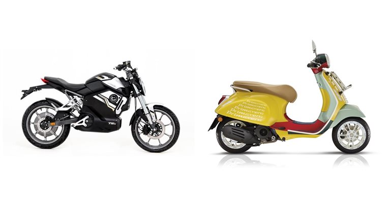 Motorrad Vergleich Super Soco TSx ECO 2023 vs. Vespa Primavera 125 Sean ...