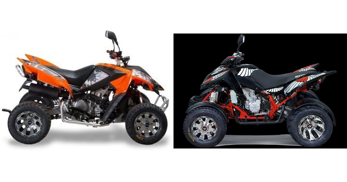 Motorrad Vergleich Adly Hurricane 450 Supermoto 2019 vs. Access AMS 480 ...