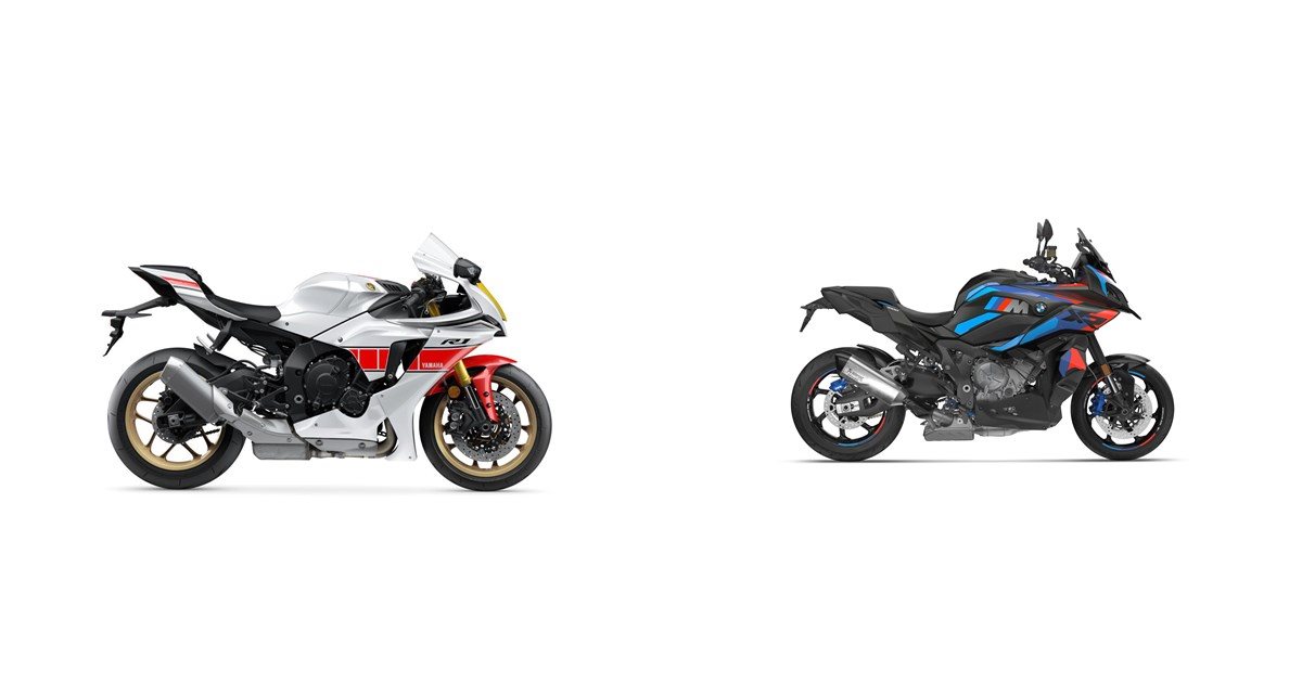 Yamaha R1 World GP 60th Anniversary 2022 vs BMW M 1000 XR 2024