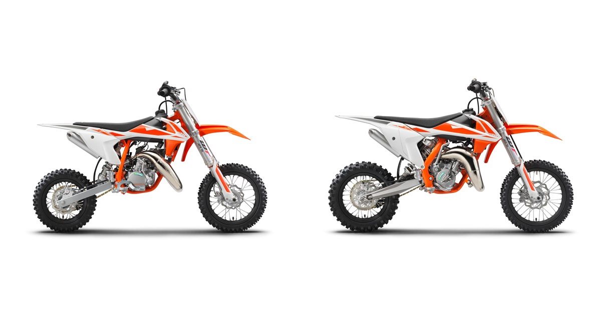 Motorrad Vergleich KTM 50 SX 2019 vs. KTM 65 SX 2019