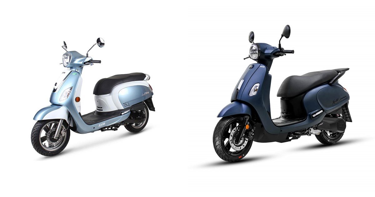 Motorrad Vergleich Sym Fiddle III 125 2019 vs. Sym Fiddle 125 E5 2024