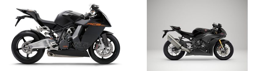 Motorrad Vergleich KTM 1190 RC8 2010 vs. Honda CBR1000RR-R Fireblade SP ...