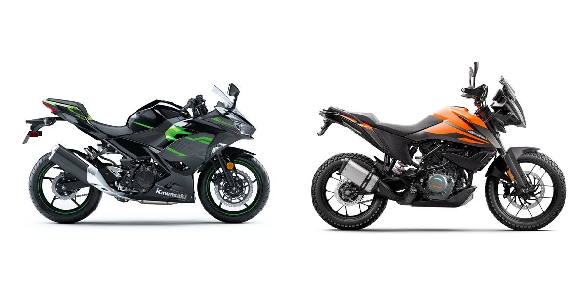 Kawasaki Ninja 400 2020 vs KTM 390 Adventure 2021