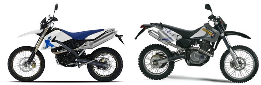 Motorrad Vergleich BMW G 650 Xchallenge 2010 vs. CCM 644 Dual Sport 2005