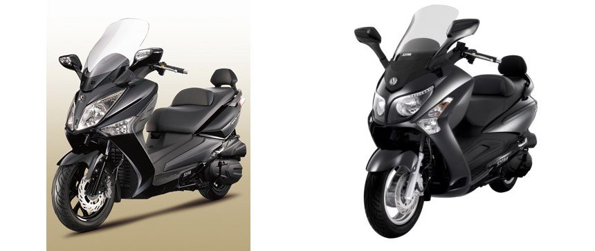 Motorrad Vergleich Sym GTS 300i 2014 vs. Sym GTS 300i EVO 2012