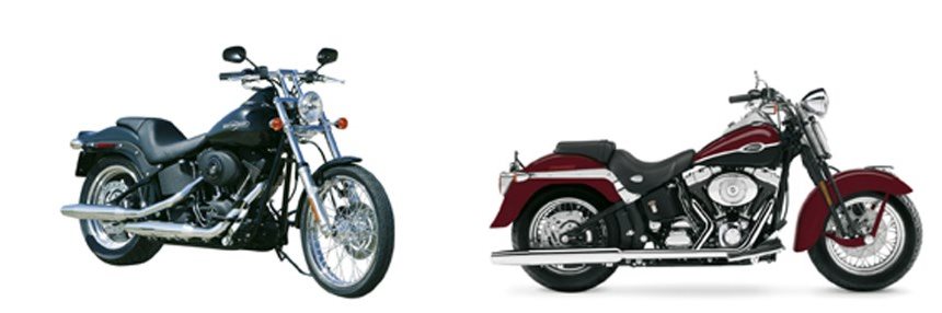 Motorrad Vergleich Harley-Davidson Softail Night Train FXSTB 2006 vs ...