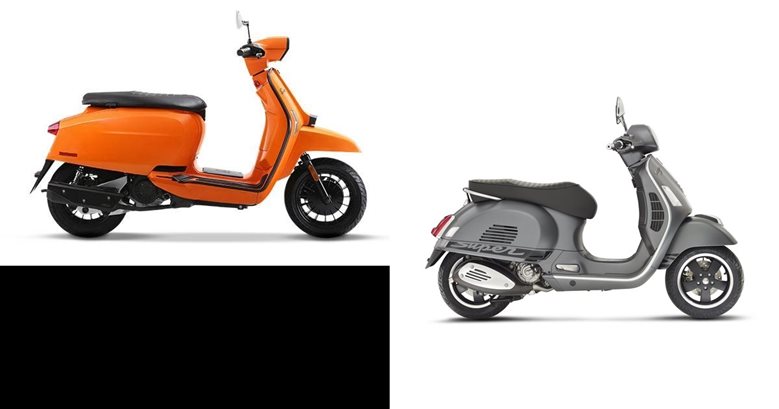 Motorrad Vergleich Lambretta V200 Special 2022 vs. Vespa GTS 300 i.e. Super Sport 2016