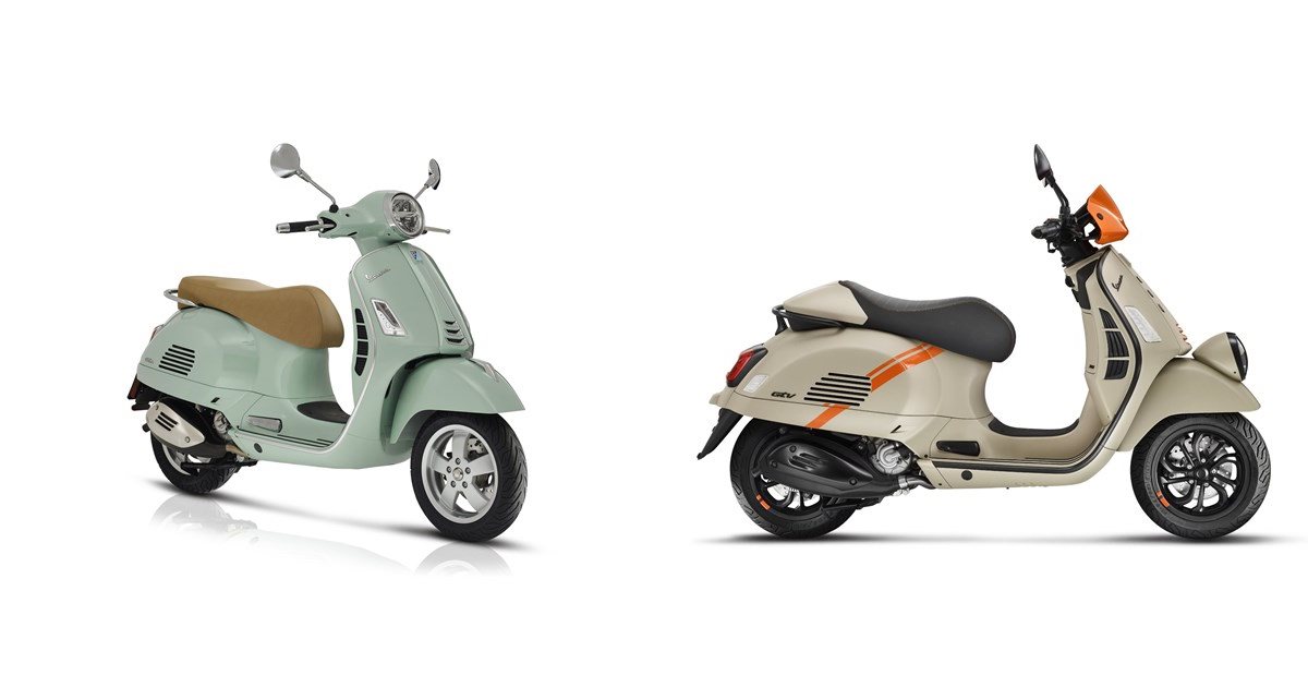 Motorrad Vergleich Vespa GTS 300 hpe 2019 vs. Vespa GTV 300 2023