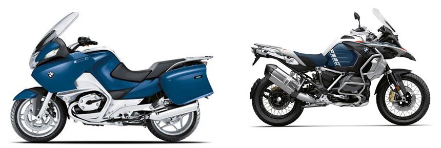 Motorrad Vergleich BMW R 1200 RT 2009 vs. BMW R 1250 GS Adventure 2023