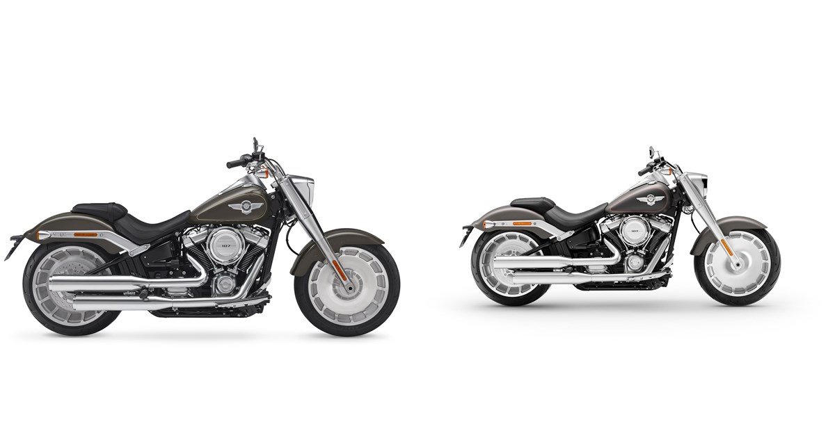 Motorrad Vergleich Harley-Davidson Softail Fat Boy FLFB 2018 vs. Harley ...