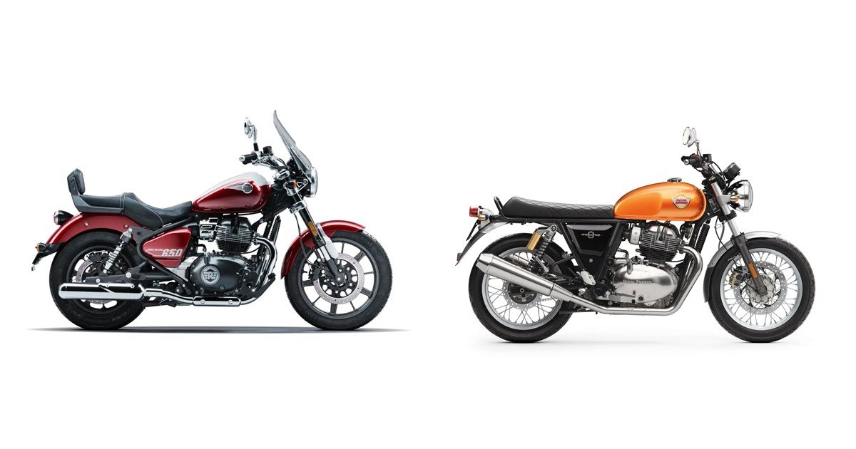 Royal Enfield Super Meteor 650 2024 vs Royal Enfield Interceptor 650 2019