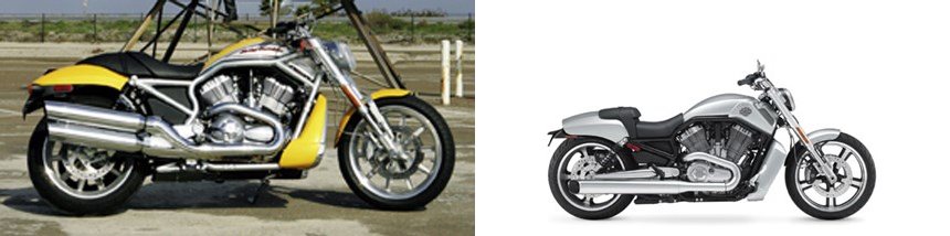 Motorrad Vergleich Harley-Davidson V-Rod Street Rod VRSCR 2006 vs ...