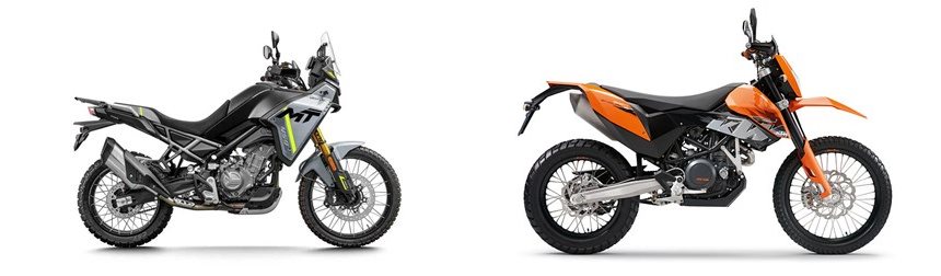 Motorrad Vergleich CFMOTO 450MT 2024 vs. KTM 690 Enduro 2009