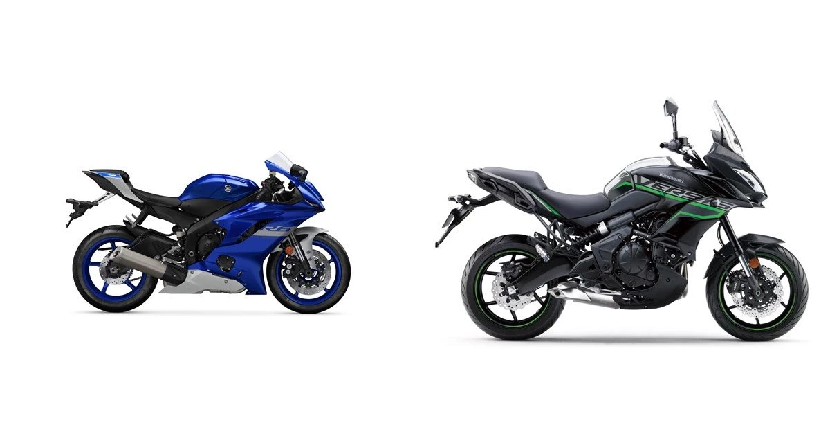Yamaha YZF-R6 2020 vs Kawasaki Versys 650 2020