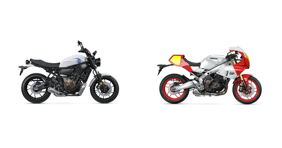Yamaha XSR700 2022 vs Yamaha XSR900 GP 2024