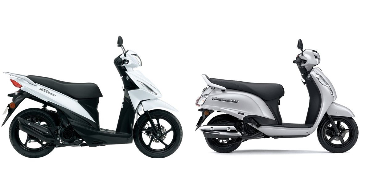 Motorrad Vergleich Suzuki Address 110 2021 vs. Suzuki Address 125 2024