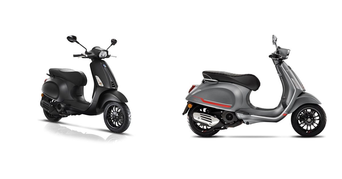 Motorrad Vergleich Vespa Sprint 125 iGet Notte 2019 vs. Vespa Sprint 125 S 2024