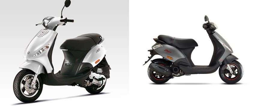 Motorrad Vergleich Piaggio Zip 50 2T 2011 vs. Piaggio ZIP S 50 2023