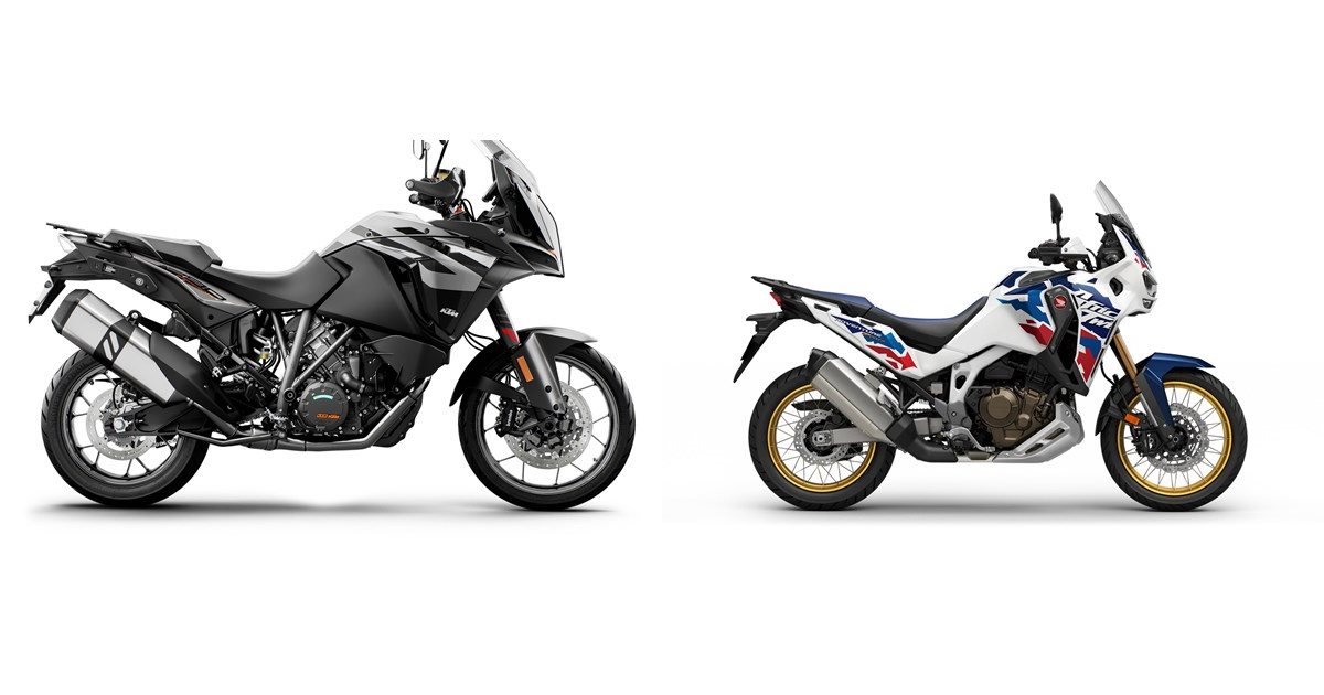 Motorrad Vergleich KTM 1290 Super Adventure S 2019 vs. Honda CRF1100L ...