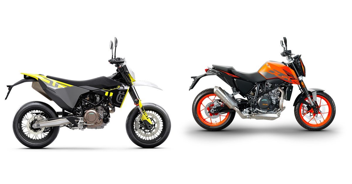 Husqvarna 701 Supermoto 2024 vs KTM 690 Duke 2019