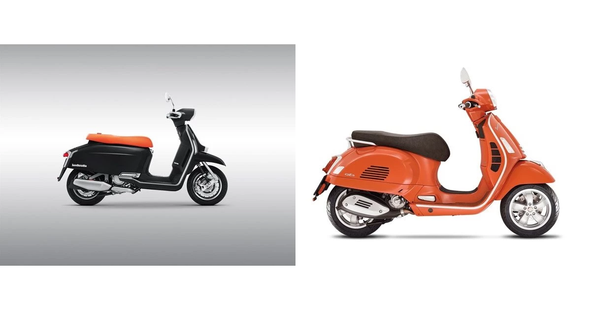 Motorrad Vergleich Lambretta G350 Special 2024 vs. Vespa GTS 300 2022
