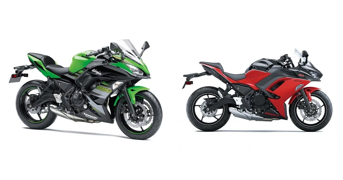 Kawasaki Ninja 650 KRT 2018 vs Kawasaki Ninja 650 40th Anniversary 2024