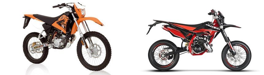 Motorrad Vergleich CPI Supercross 50 2009 vs. Beta RR 50 Motard Track 2018