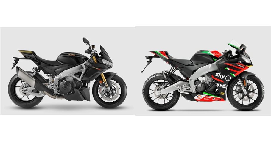 Motorrad Vergleich Aprilia RSV4 1100 Factory 2022 vs. Aprilia RS 125 ...