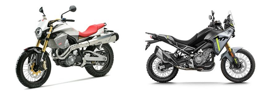 Motorrad Vergleich Derbi Mulhacen 659 2009 vs. CFMOTO 450MT 2024