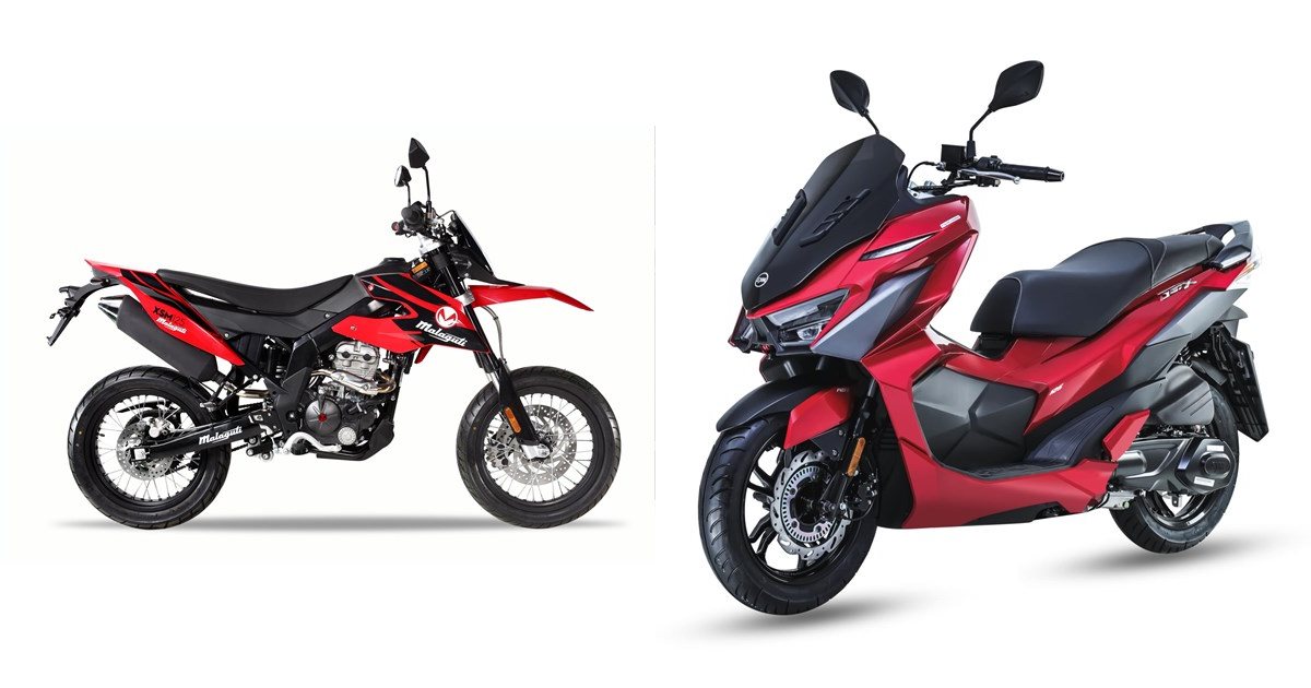 Motorrad Vergleich Malaguti XSM 125 Supermoto 2019 vs. Sym Jet X 125 2021