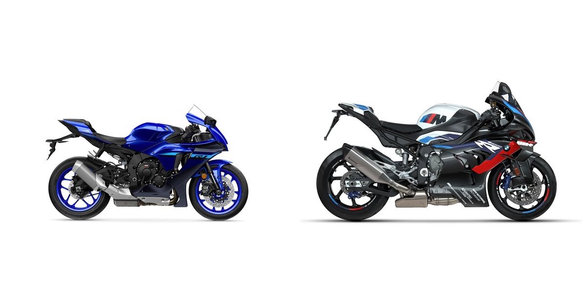 Motorrad Vergleich Yamaha R1 2024 vs. BMW M 1000 RR 2024