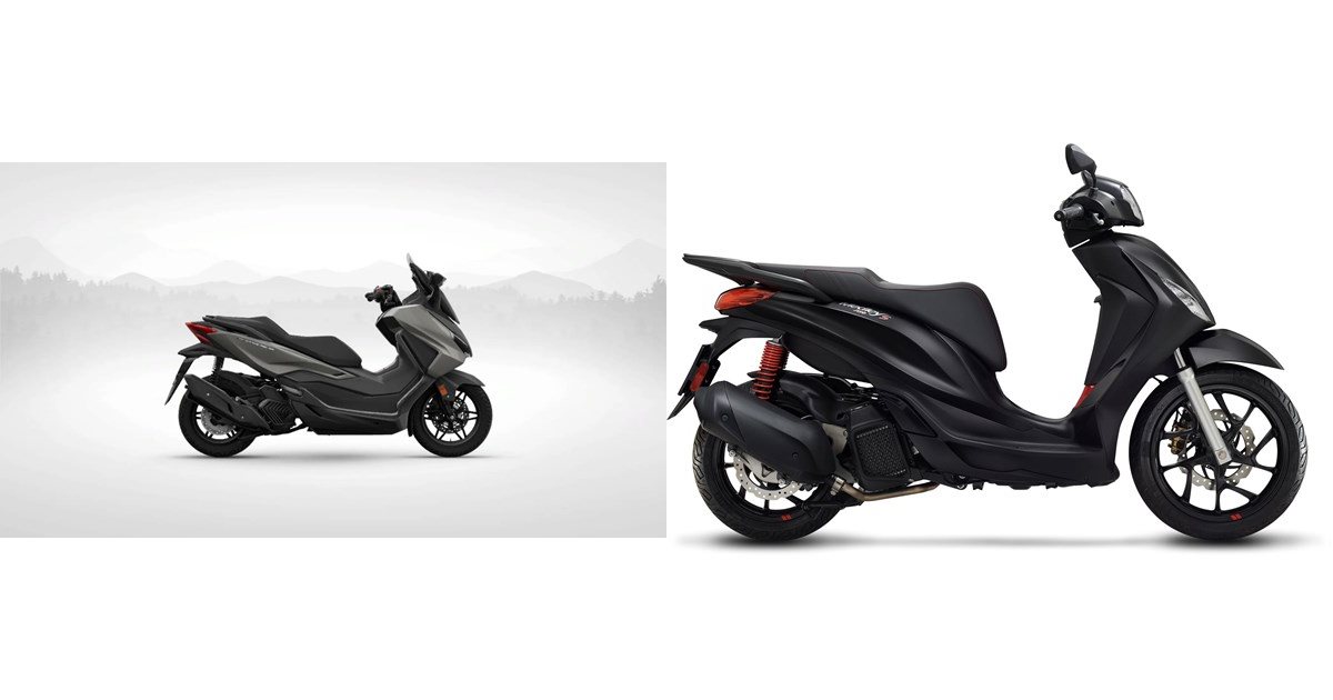 Motorrad Vergleich Honda Forza 125 2023 vs. Piaggio Medley 125 S 2024