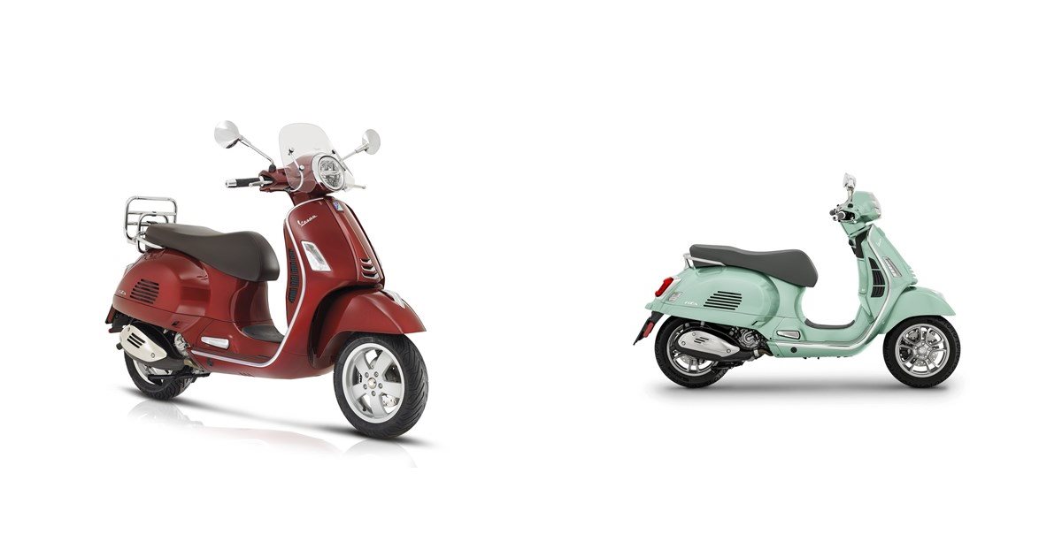Motorrad Vergleich Vespa GTS 300 hpe Touring 2019 vs. Vespa GTS 300 2024