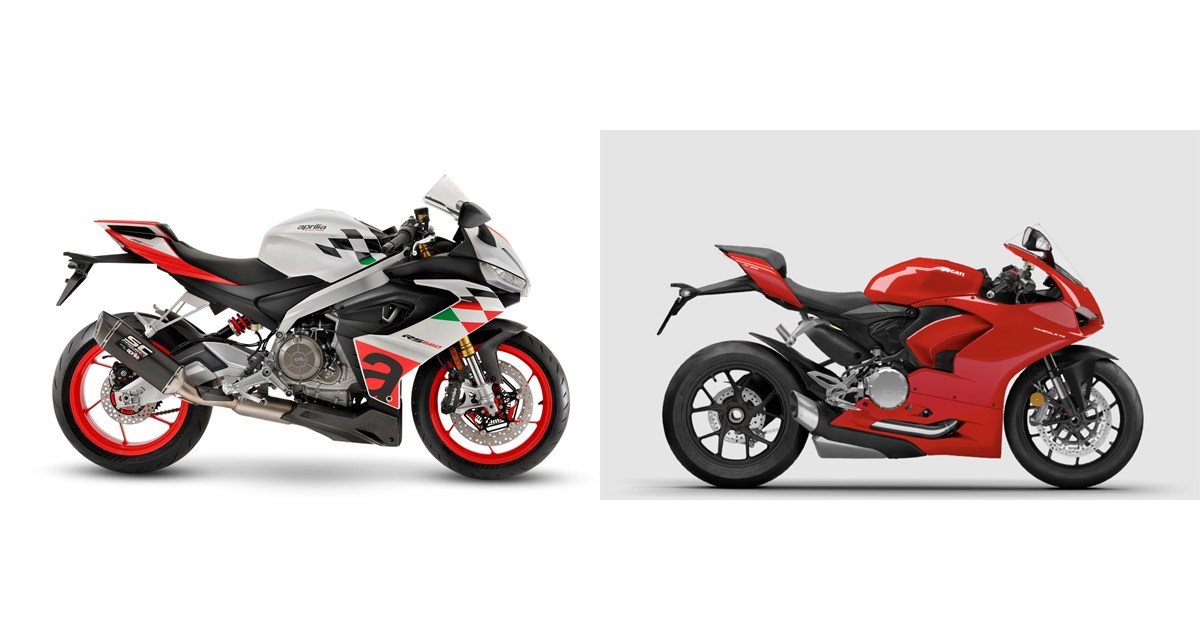 Motorrad Vergleich Aprilia RS 660 Extrema 2024 vs. Ducati Panigale V2 2024